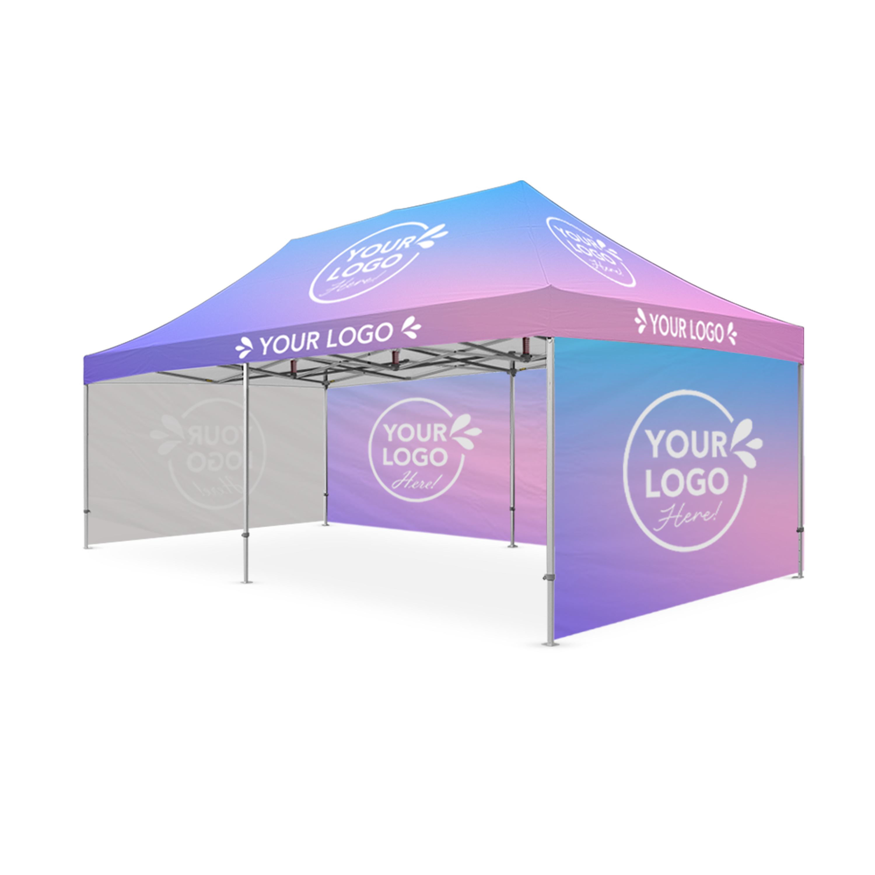 4m x 8m Printed Folding Marquee | Heavy-Duty Frame & Custom Printing