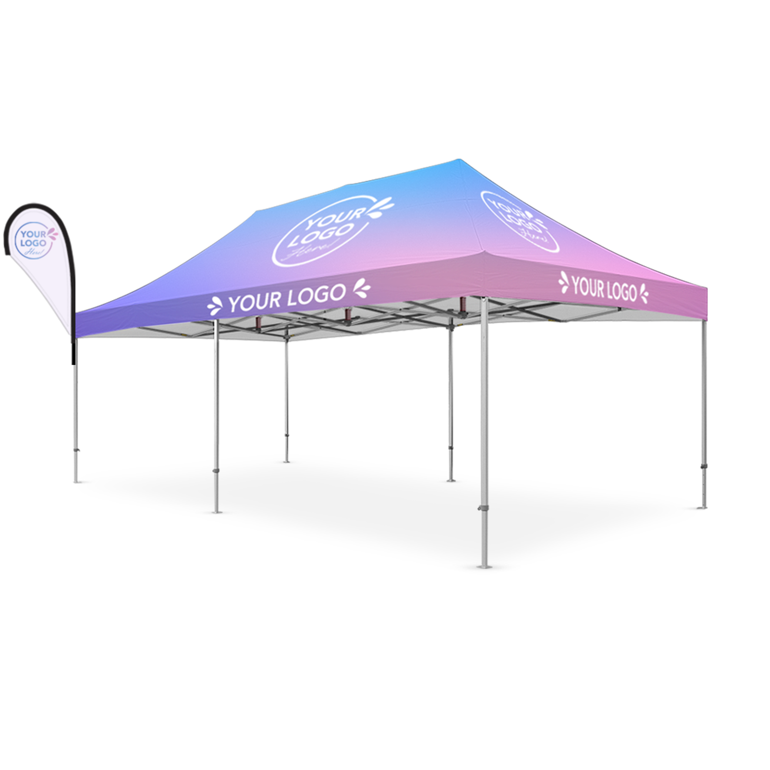 4m x 8m Printed Folding Marquee | Heavy-Duty Frame & Custom Printing
