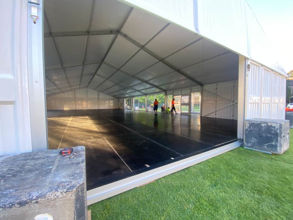 Trinity College 15m x 30m Crest - Extreme Marquees