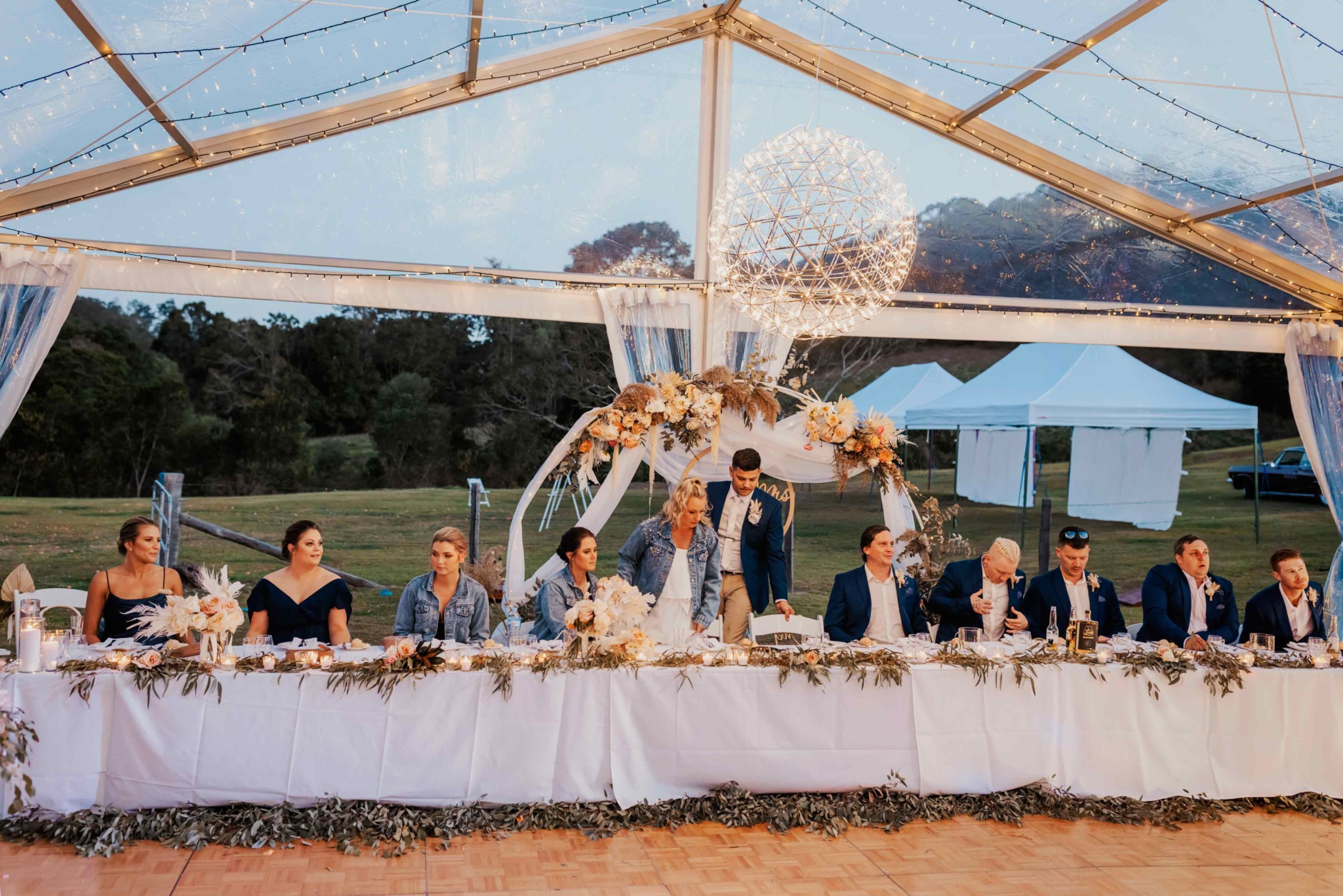 Private Wedding 10m x 25m Crest - Extreme Marquees